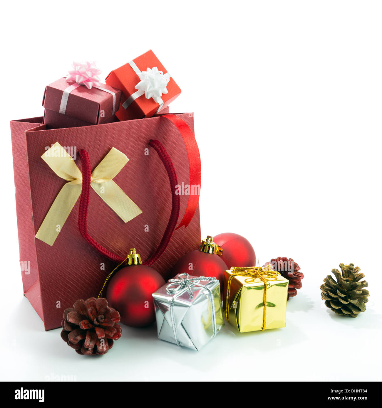 Gift box christmas theme Cut Out Stock Images & Pictures - Alamy