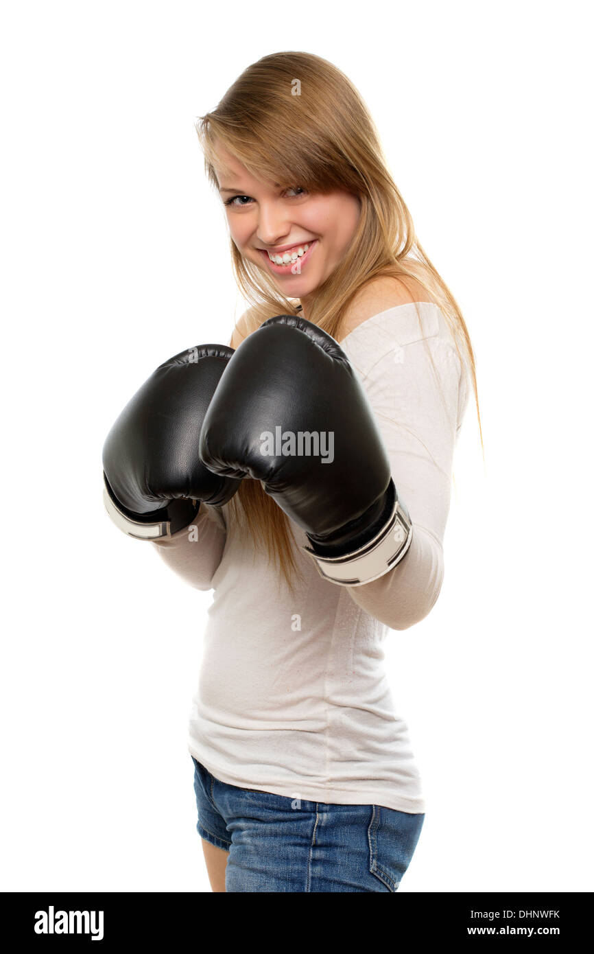 Young playful woman Stock Photo - Alamy