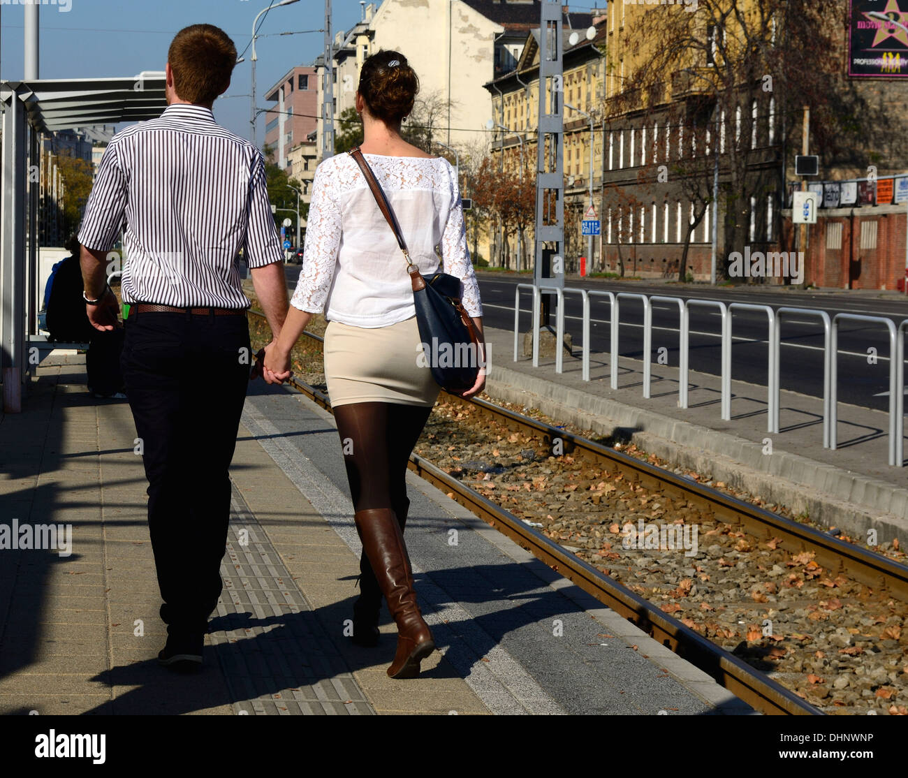 Backside short skirt hi-res stock photography and images - Alamy