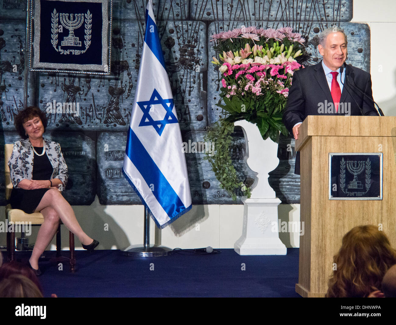 Jerusalem, Israel . 13th Nov, 2013. Prime Minister of Israel, Benjamin ...