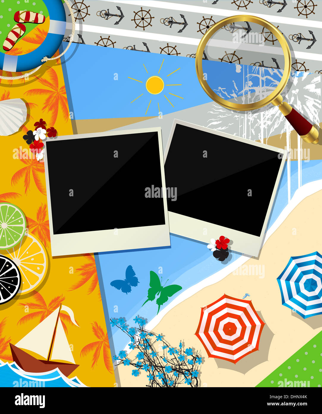 Summer background design Stock Photo - Alamy