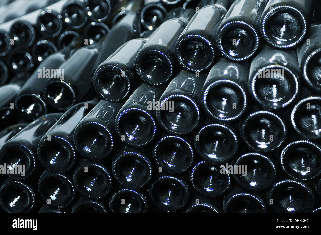 Old bottles of red wine Stock Photo - Alamy