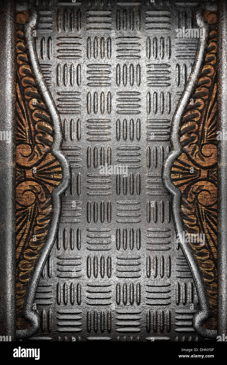 metal on wall Stock Photo - Alamy