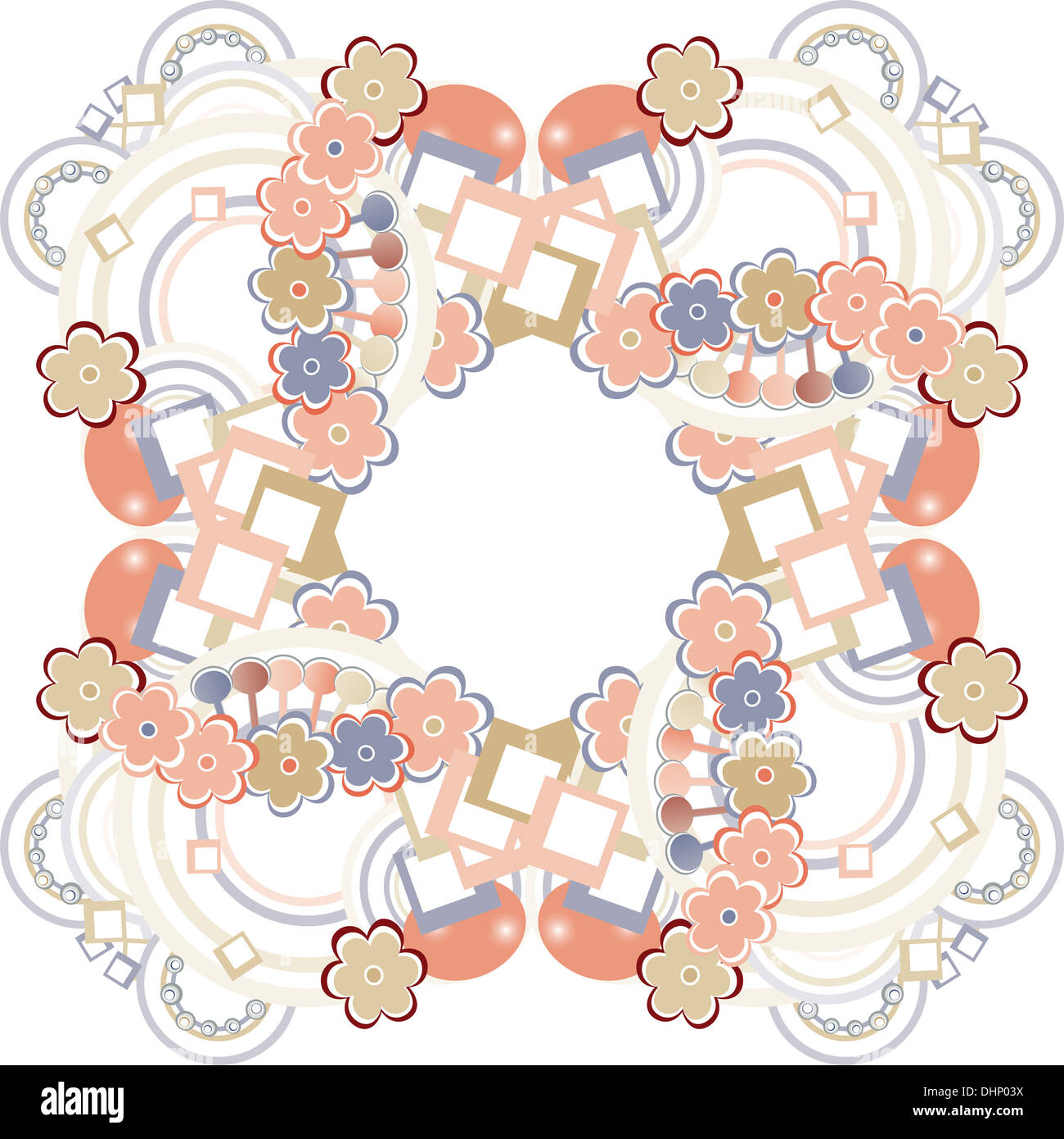 Vintage flowers retro style Cut Out Stock Images & Pictures - Alamy