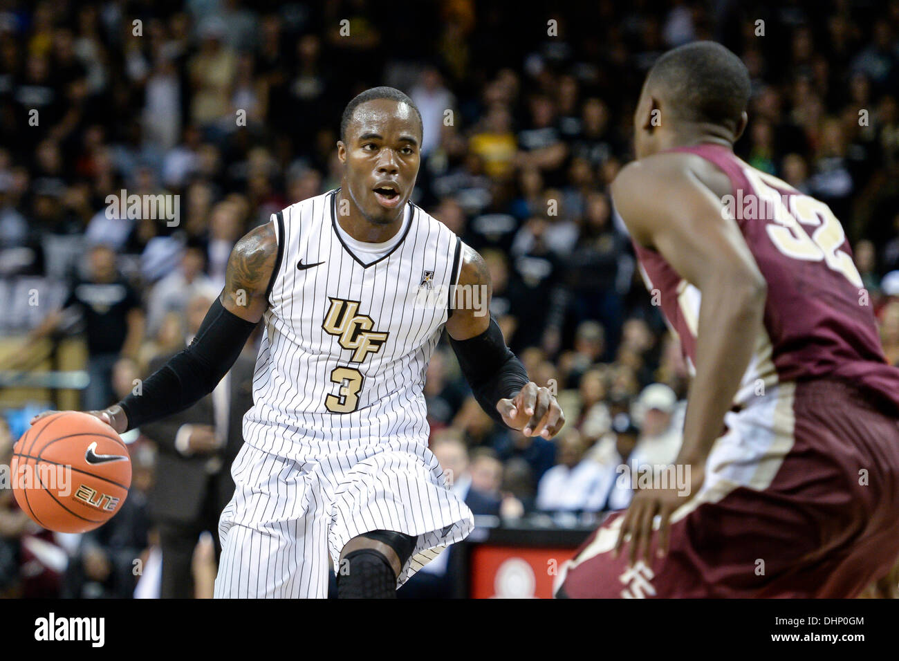 - Orlando, FL, U, . 13th Nov, 2013. S: FSU guard Montay Brandon (32 ...