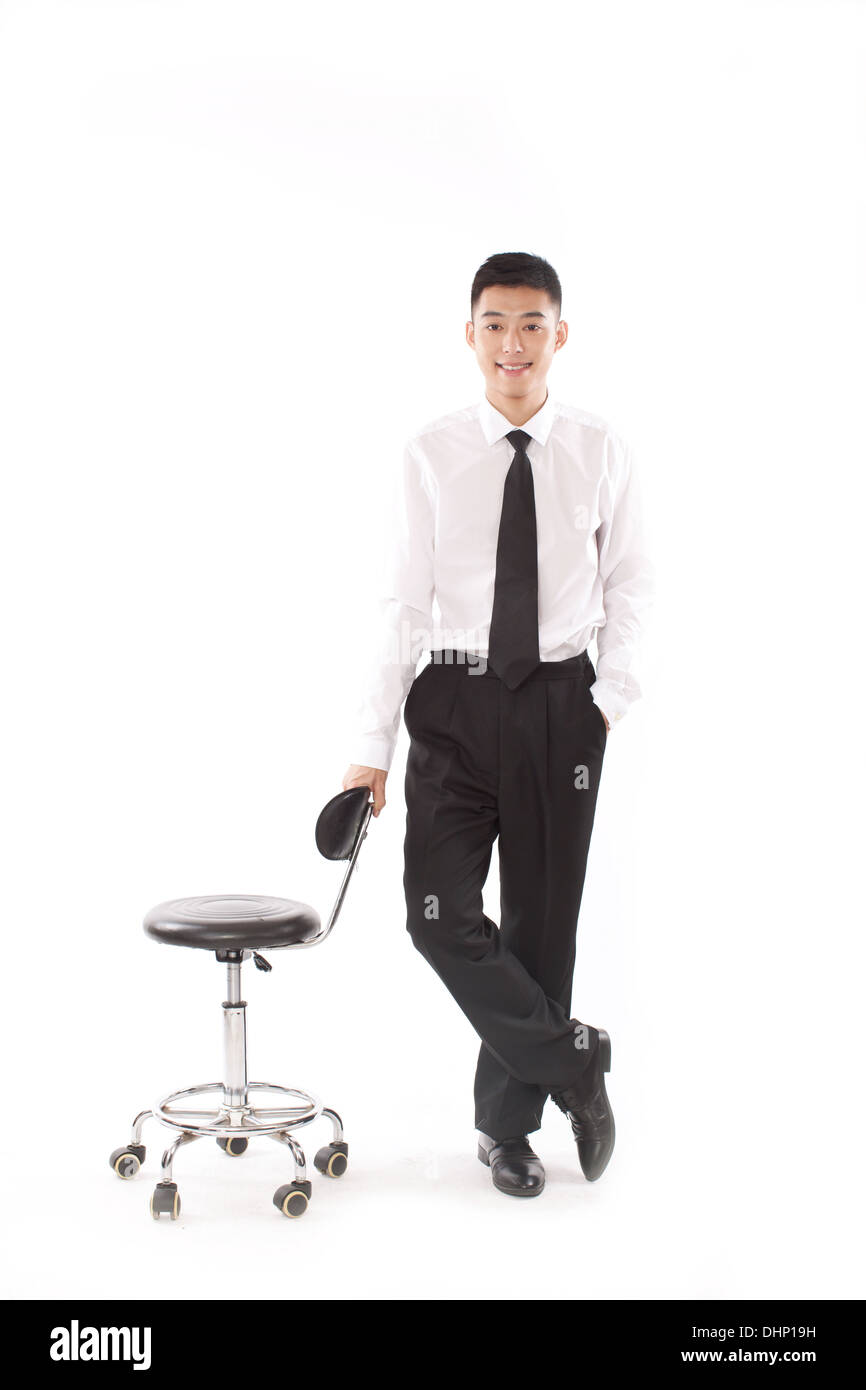 Businessman lifted hands hi-res stock photography and images - Alamy