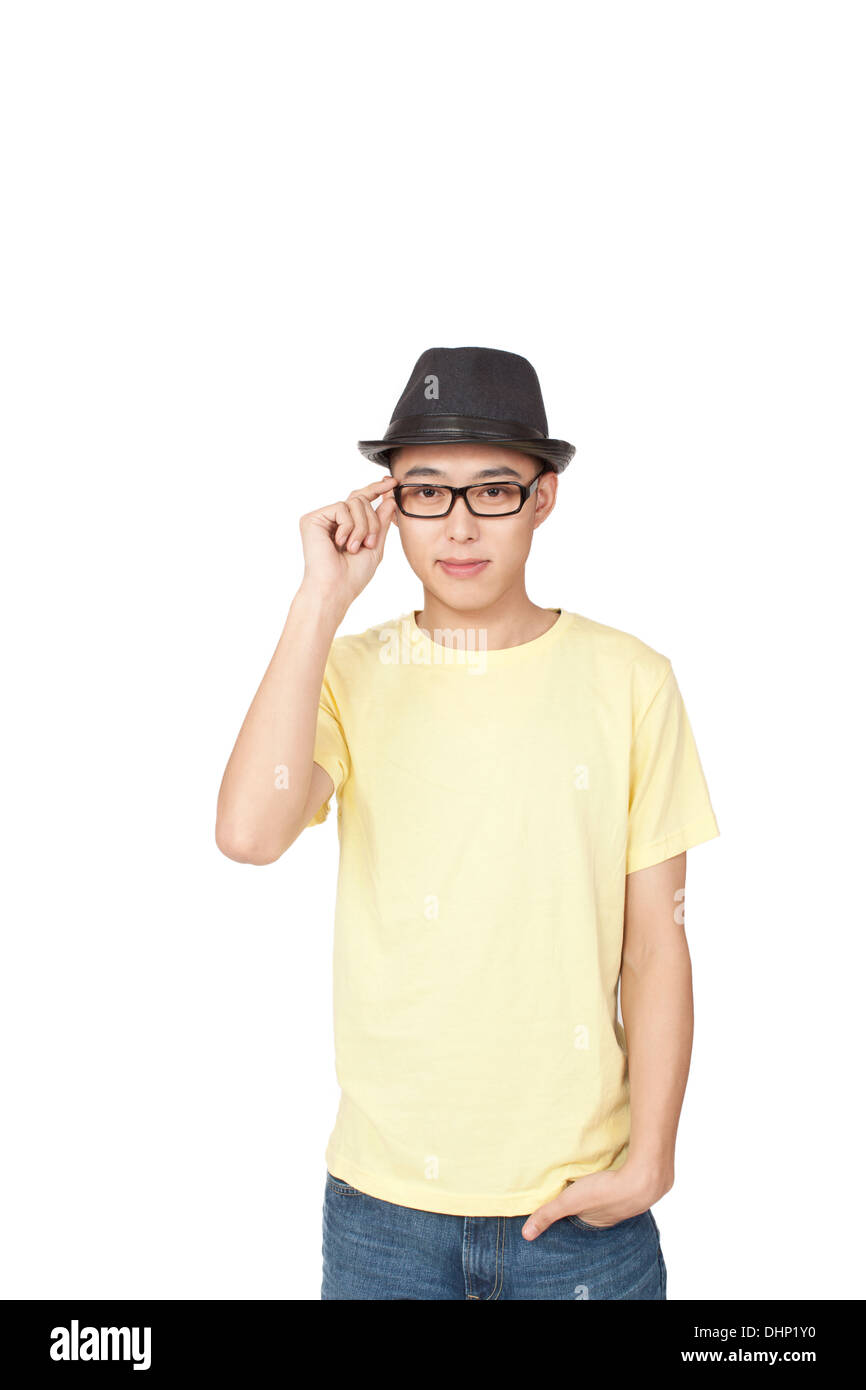 Chinese man wearing spectacles hi-res stock photography and images - Alamy