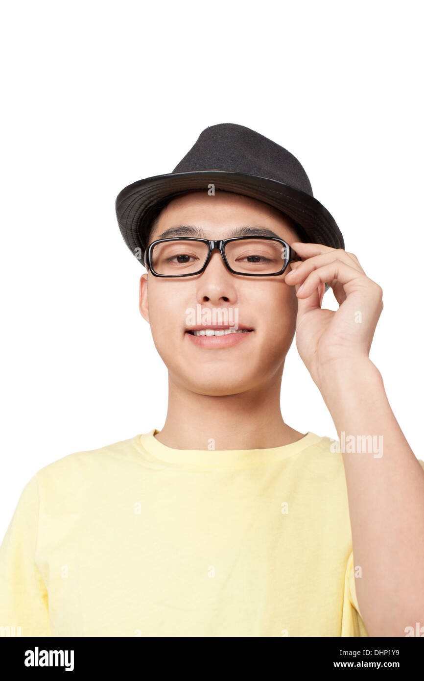 Chinese man wearing spectacles hi-res stock photography and images - Alamy