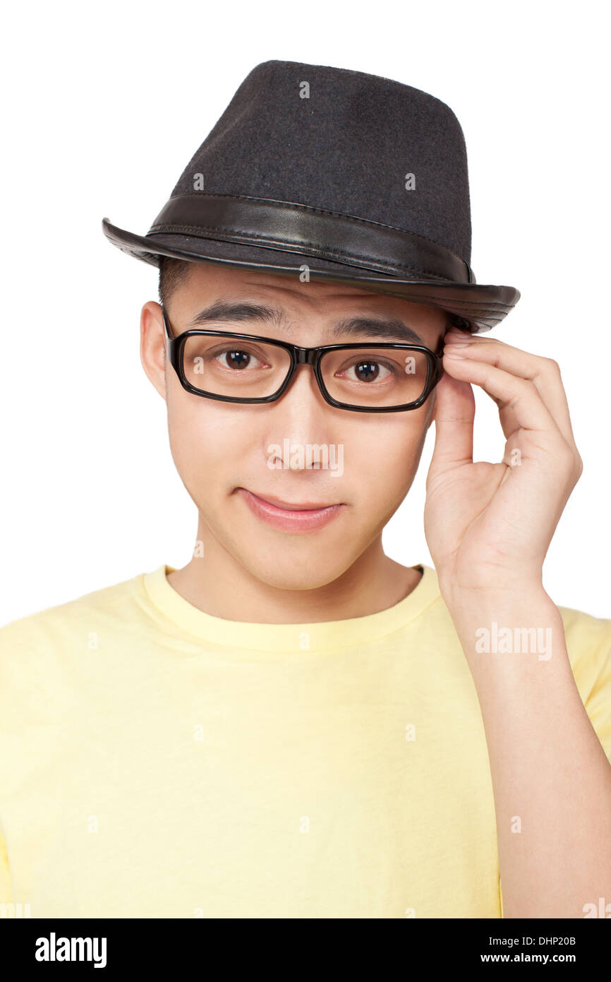 Chinese man wearing spectacles hi-res stock photography and images - Alamy