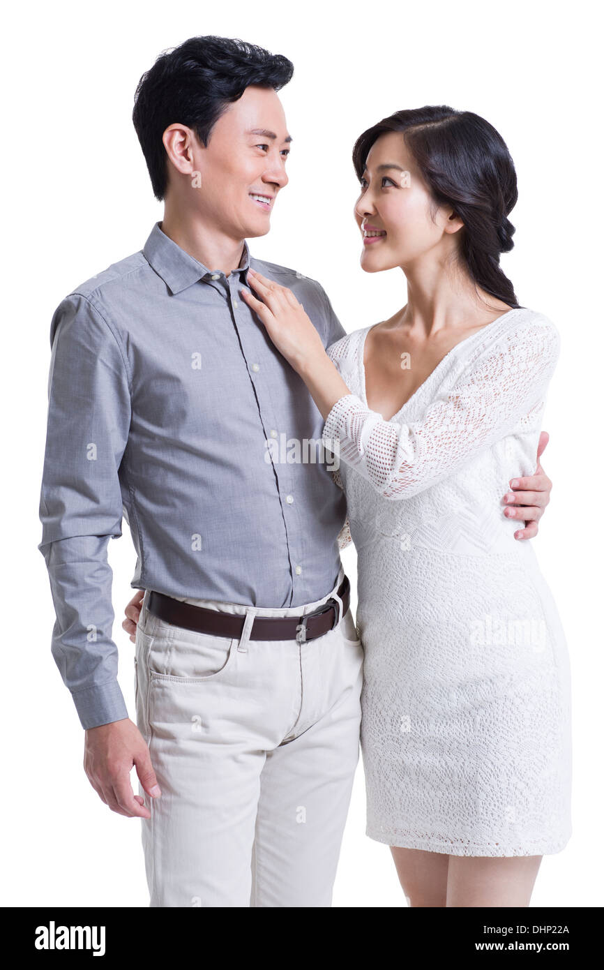 Portrait of sweet couple Stock Photo - Alamy