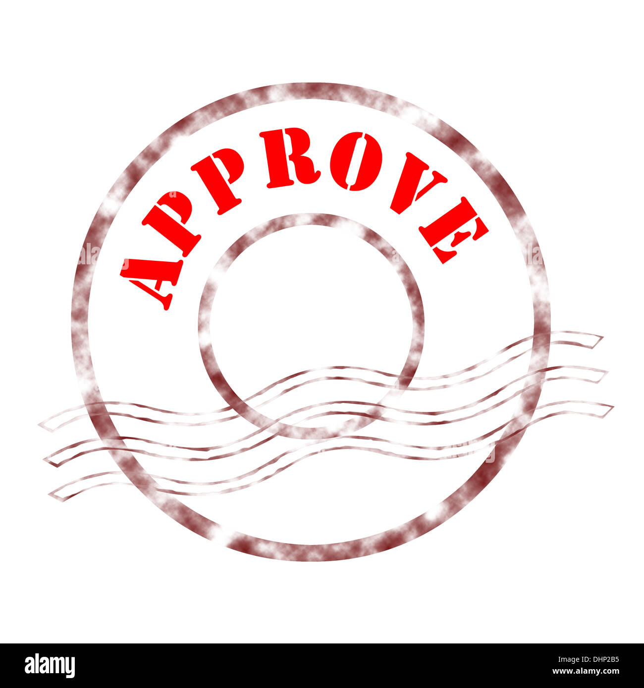 Sign approve stamp labeled in red color Stock Photo - Alamy