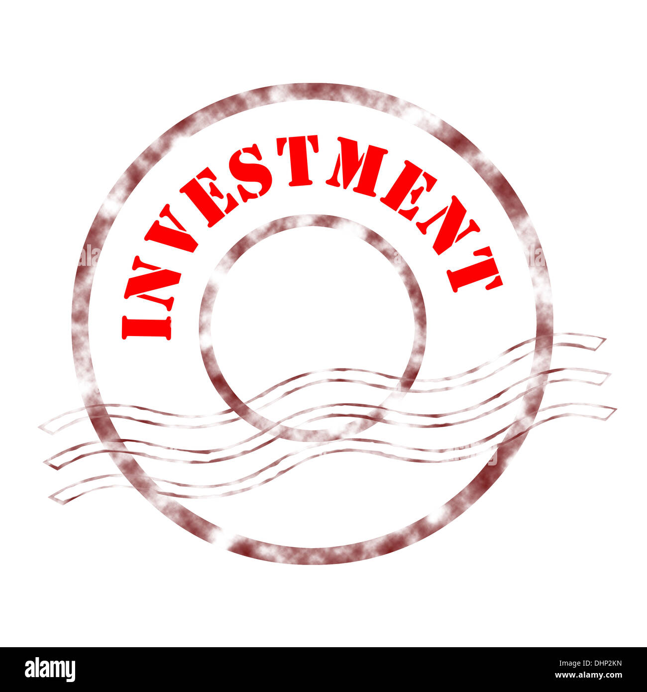 Sign investment stamp labeled in red color Stock Photo - Alamy