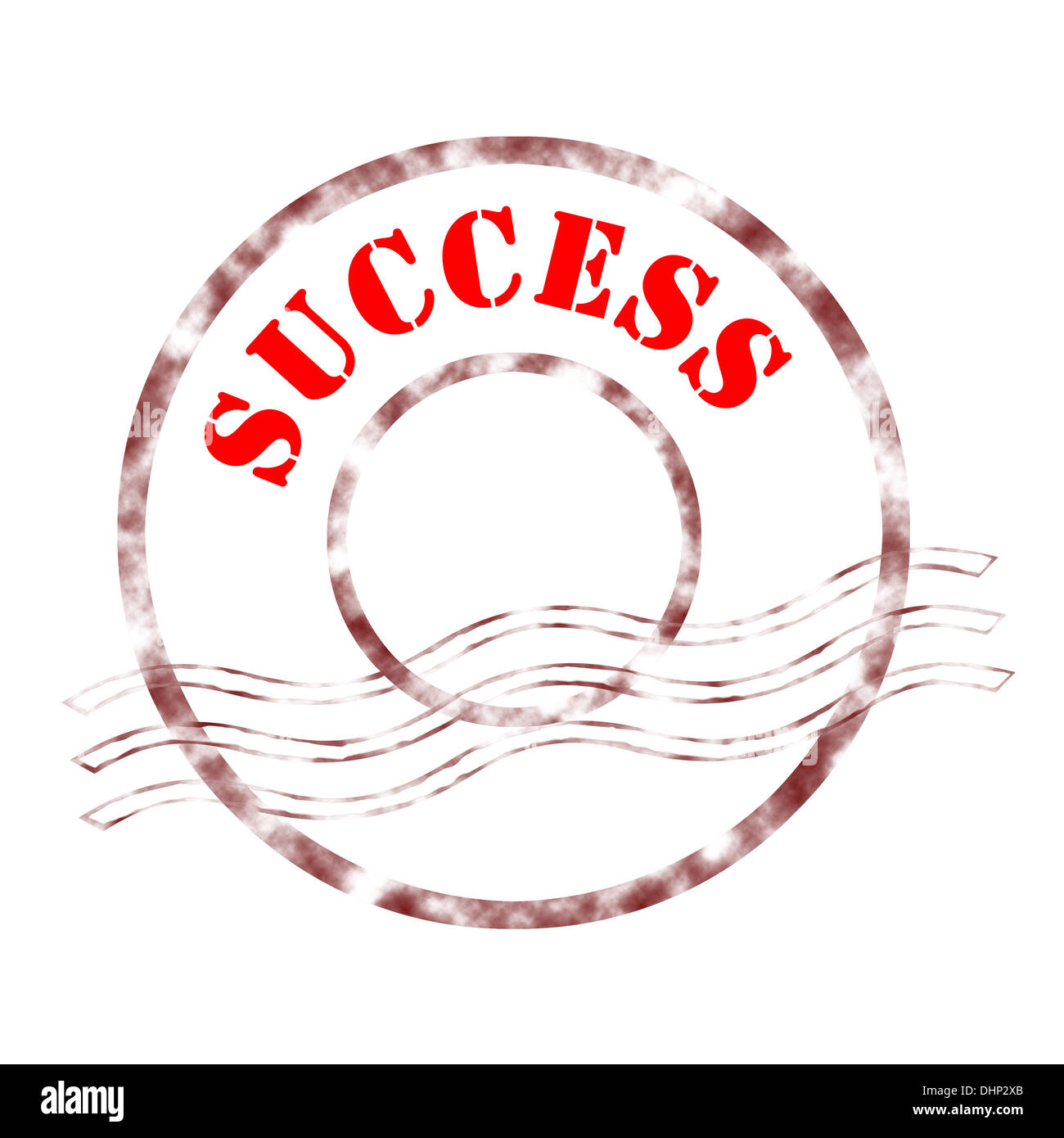 Sign success stamp labeled in red color Stock Photo - Alamy