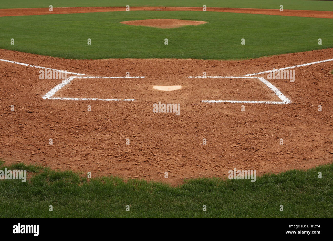 Baseball Infield at Home Plate Stock Photo - Alamy