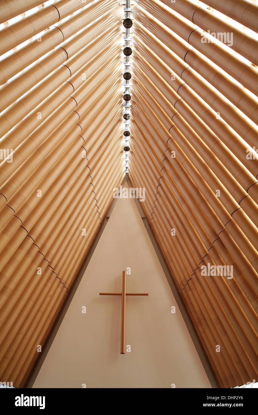 The Cardboard Cathedral (designed by Shigeru Ban), Christchurch ...