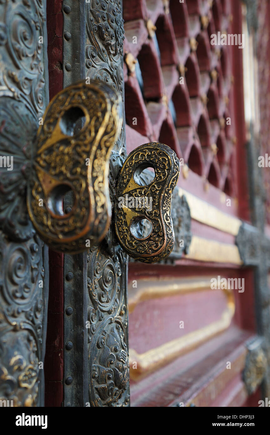 Old lock at The Forbidden City, Beijing, China Stock Photo - Alamy