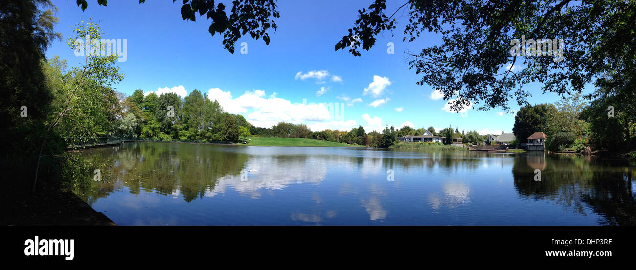 New zealand lake scene new zealand lake scene hi-res stock photography ...