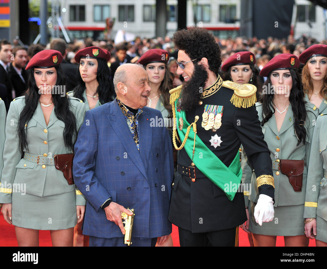 Sacha Baron Cohen aka Admiral General Aladeen and Mohamed Al Fayed 'The ...