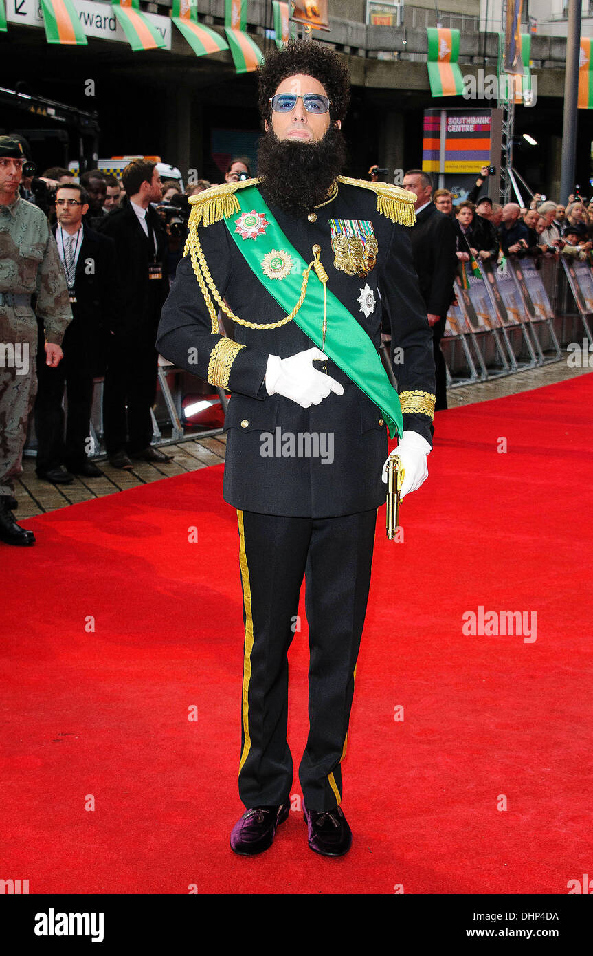 Sacha Baron Cohen dressed as Admiral General Aladeen World premiere of ...