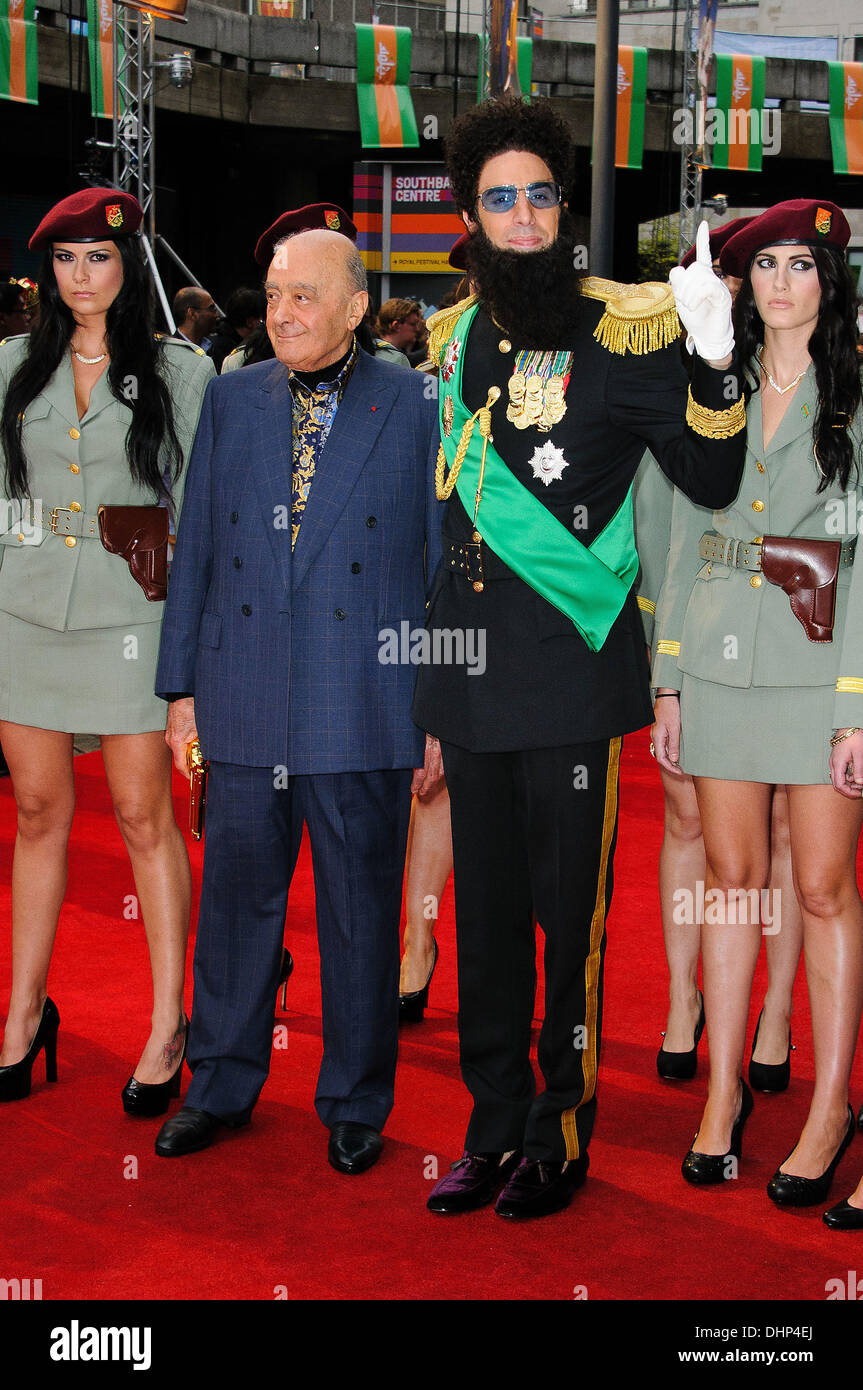 Mohamed al fayed and sacha baron cohen hi-res stock photography and ...