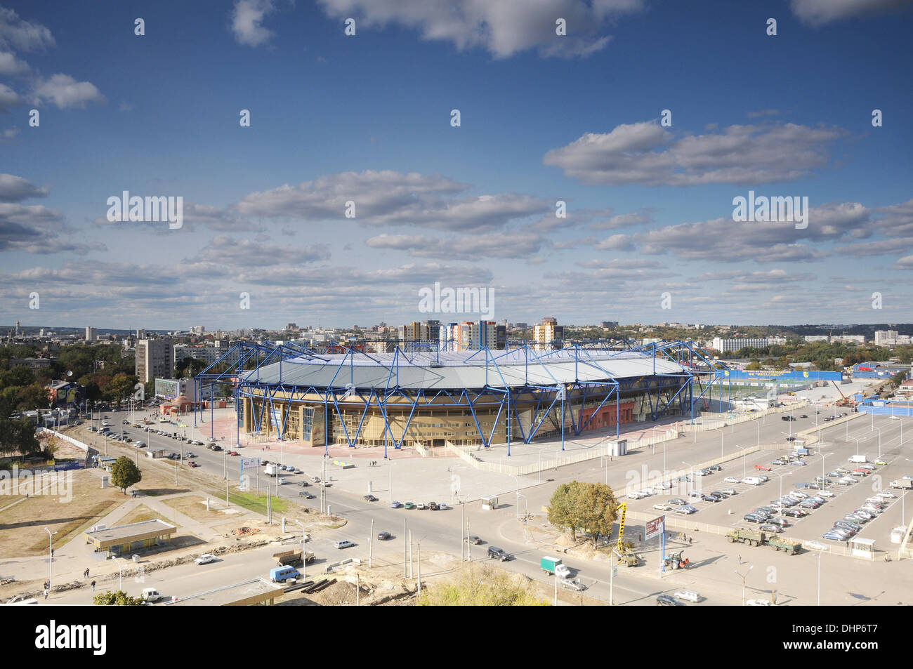 Metalist Stadium in Ukraine`s city of Kharkov (Kharkiv). Ukraine along ...