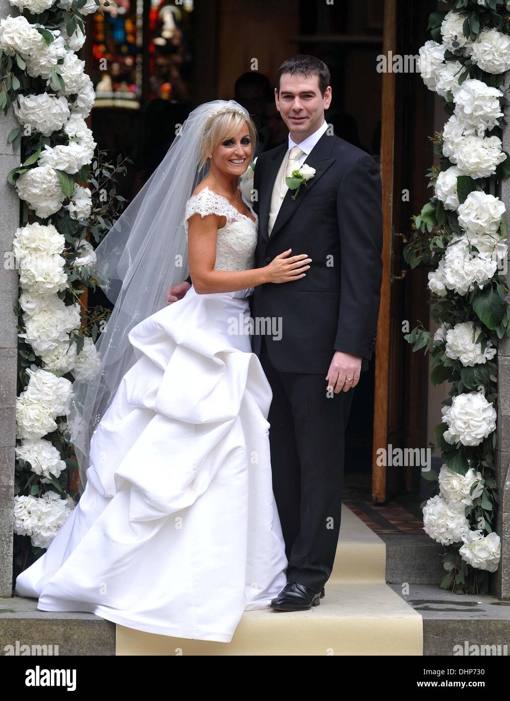 Karen Woods and Sean Quinn Jr get married in a ceremony at St Mochtas ...