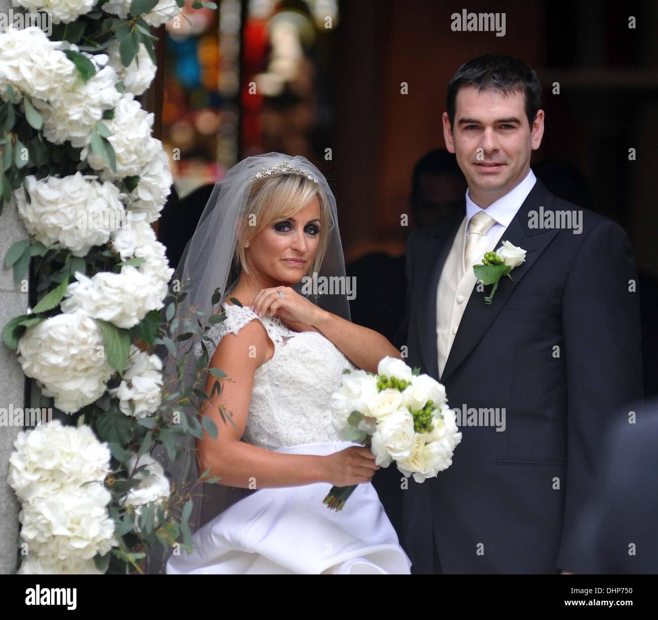 Karen Woods and Sean Quinn Jr get married in a ceremony at St Mochtas ...