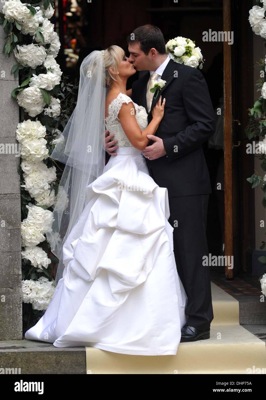 Karen Woods and Sean Quinn Jr get married in a ceremony at St Mochtas ...