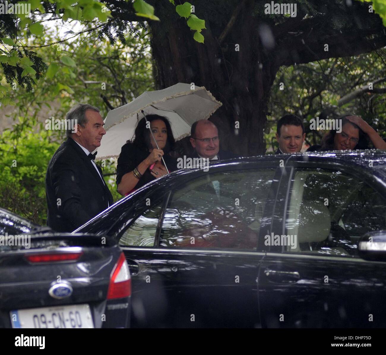 Sean Quinn attends the wedding of his son Sean Quinn Jr and fiancee ...