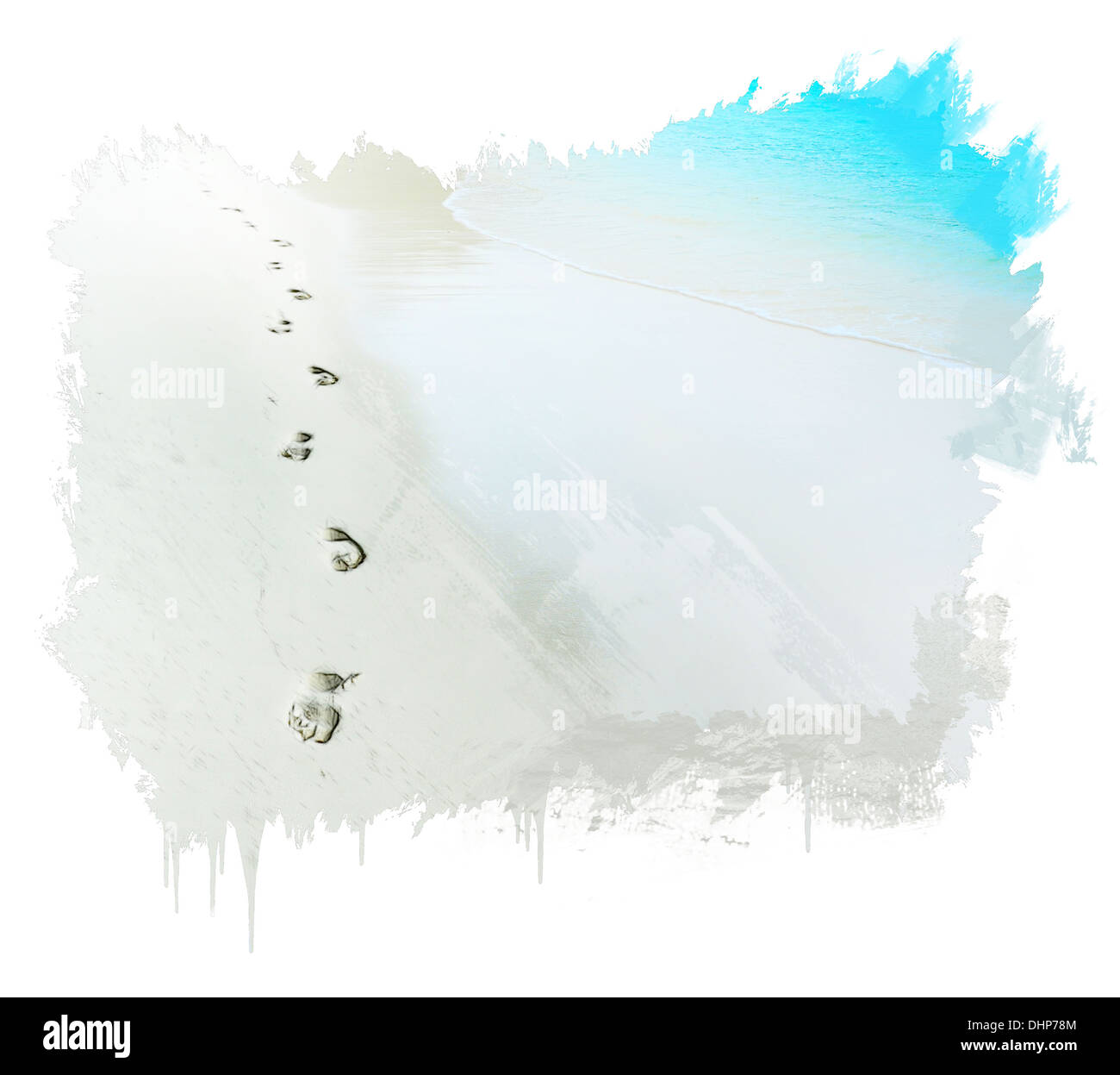 Foot in water Cut Out Stock Images & Pictures - Alamy