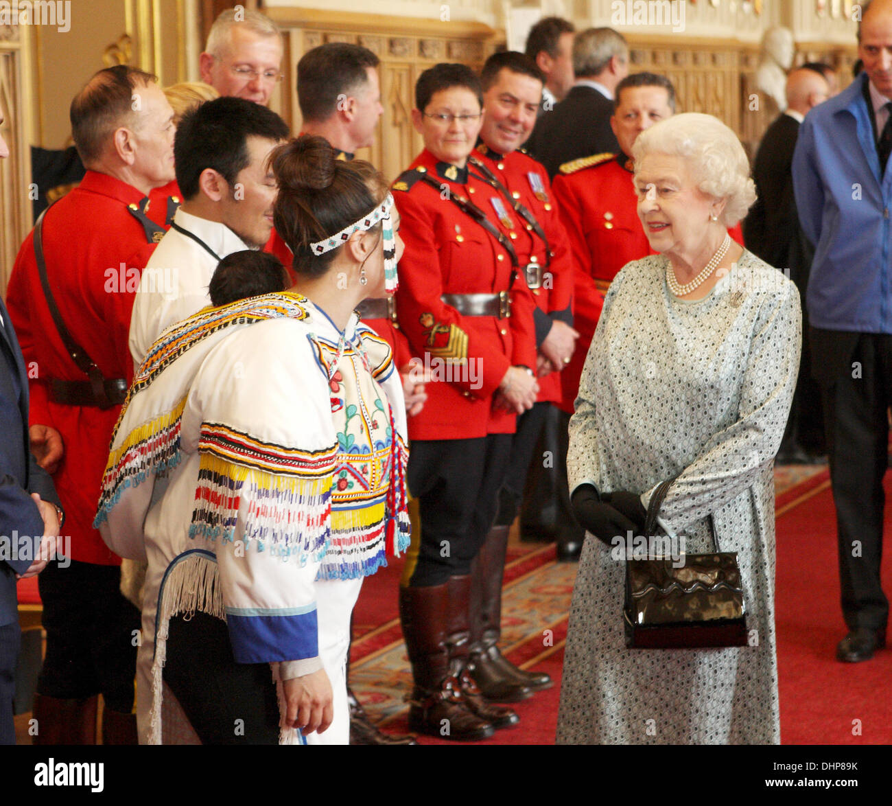 Queen Elizabeth II meets singer Celina Kalluk Queen Elizabeth II ...