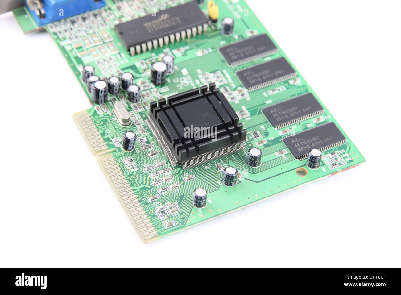 Image processing the Computer equipment circuit board on white ...