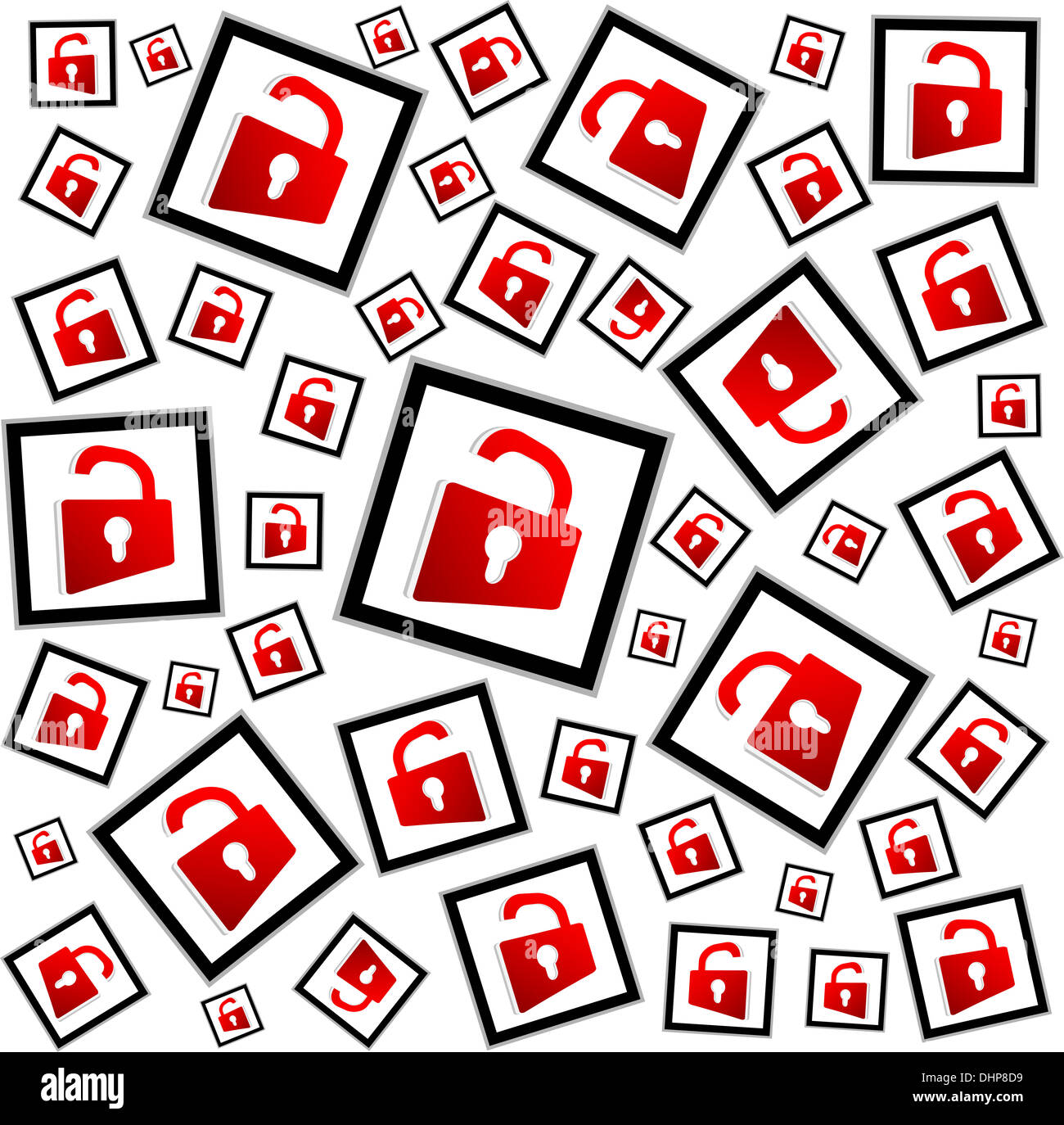 red locks seamless pattern background Stock Photo - Alamy