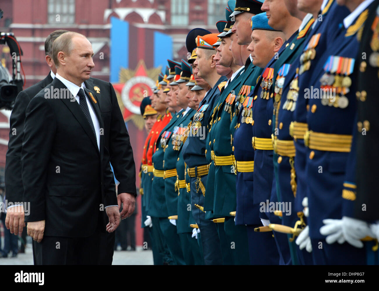 Russia's President Vladimir Putin attends the Victory Day military ...