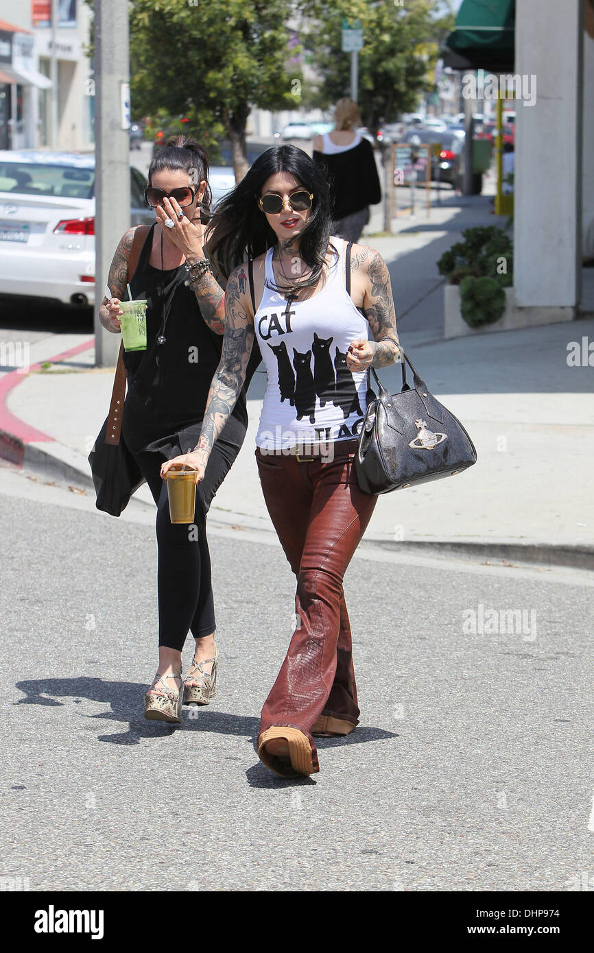 Kat von D leaving a juice bar in West Hollywood. Los Angeles ...