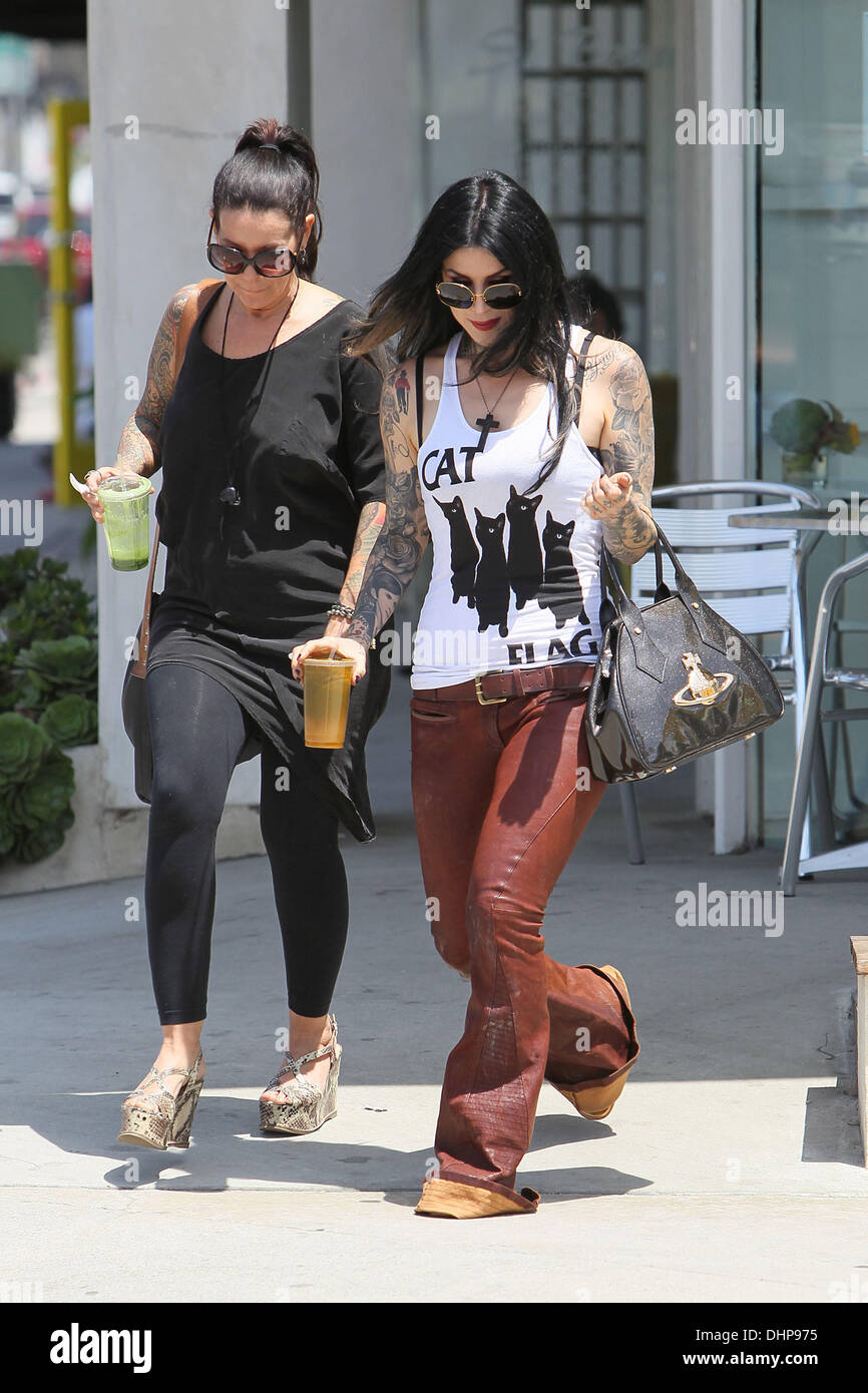 Kat von D leaving a juice bar in West Hollywood. Los Angeles ...