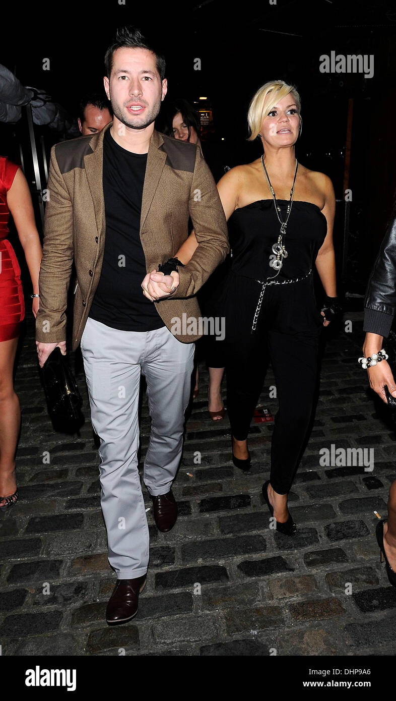 Kerry Katona with Steve Alce leaving Shaka Zulu in Camden London ...