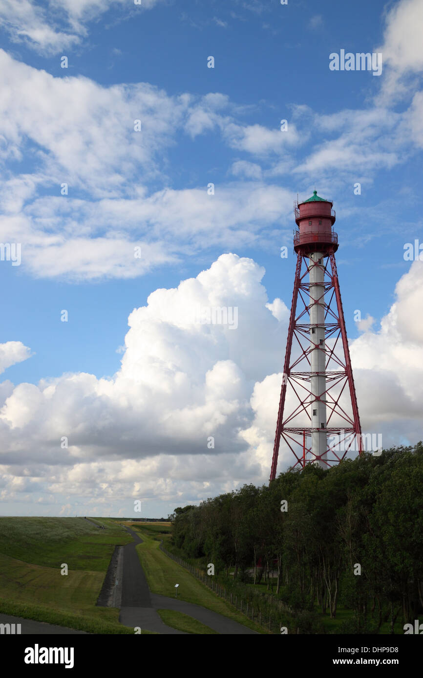 Campen Lighthouse at the Ems estuary Stock Photo - Alamy