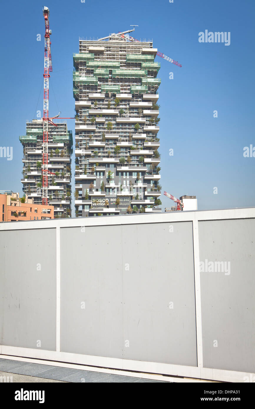 bosco verticale residential towers 111 meters 78 meters designed boeri ...