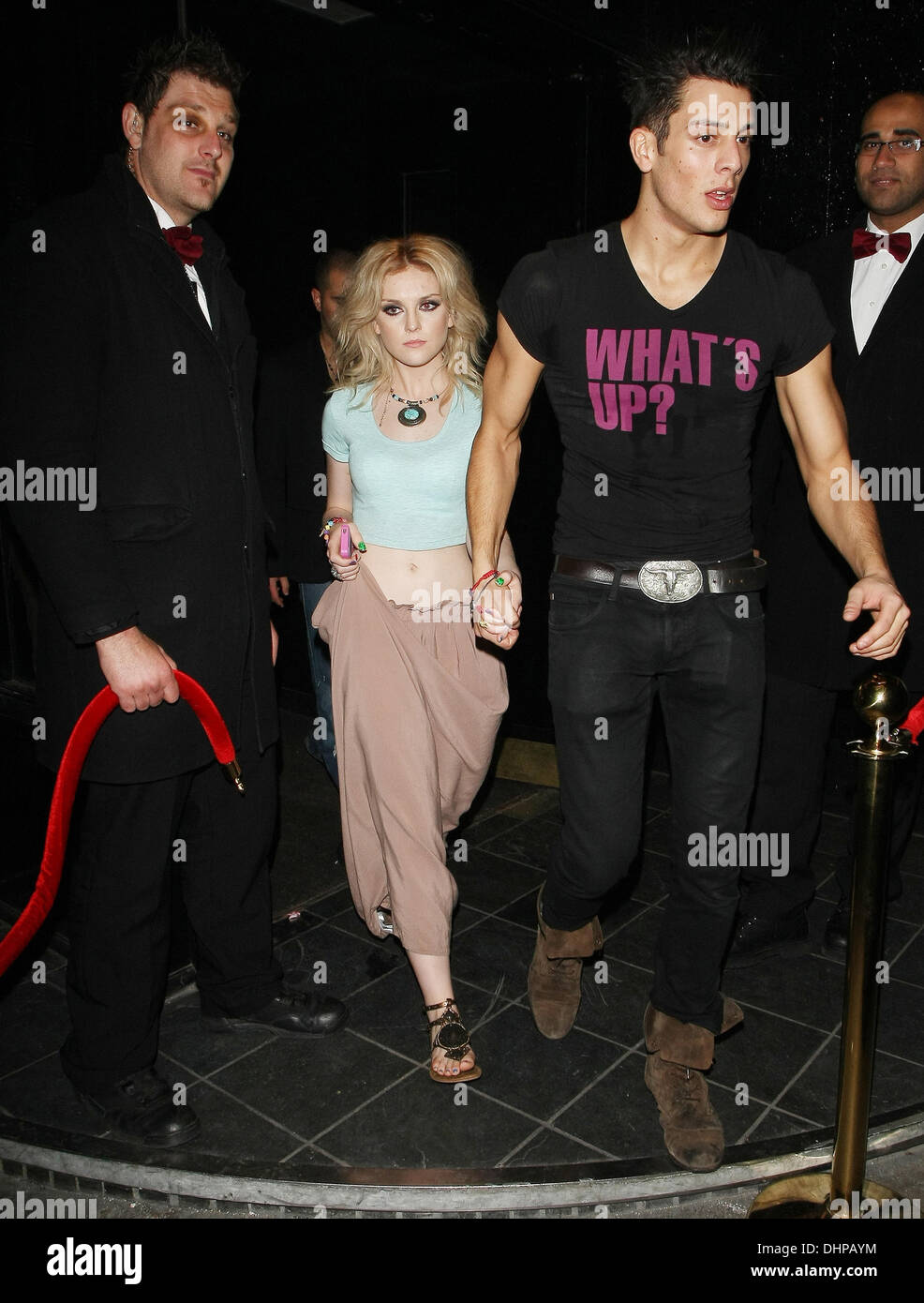 Little Mix's Perrie Edwards Celebrities leave The Rose Club London ...