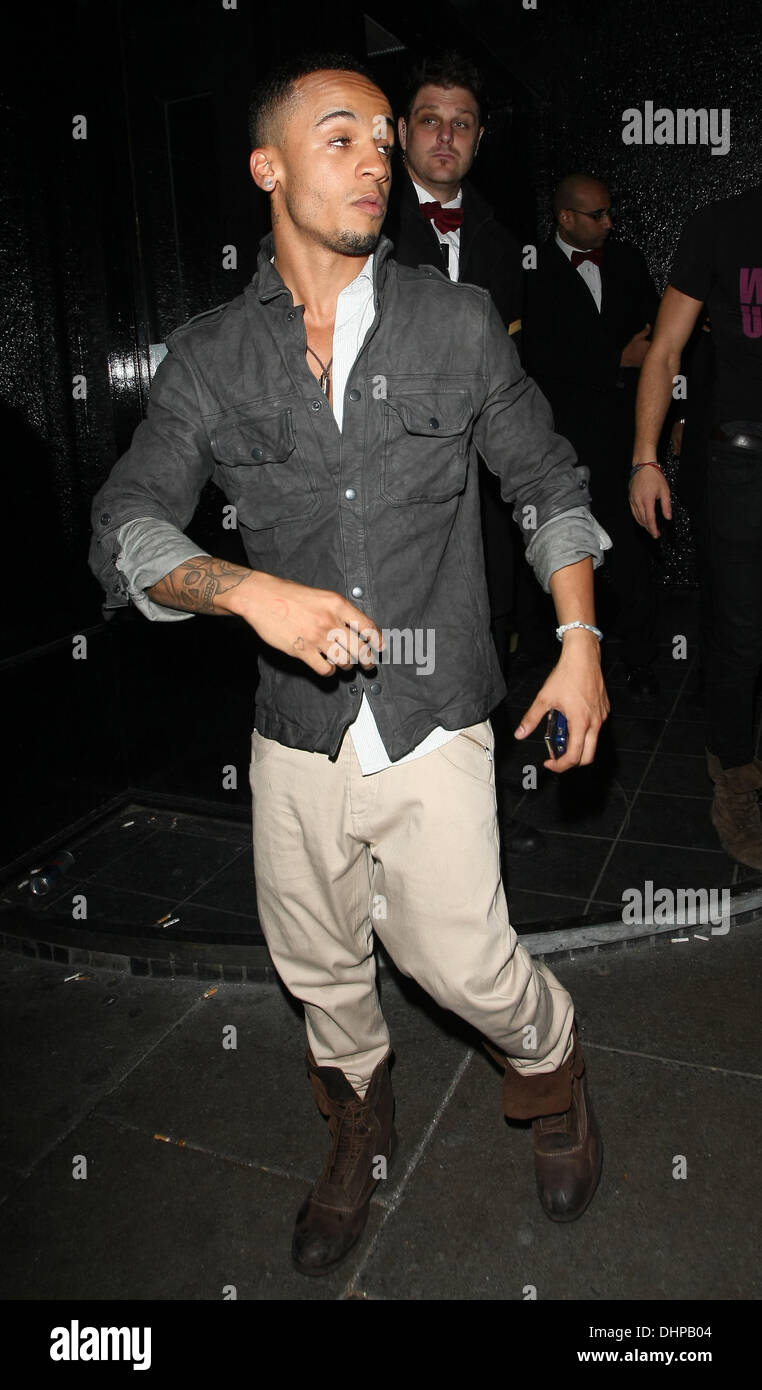 Aston Merrygold Celebrities leave The Rose Club London, England - 12.05 ...