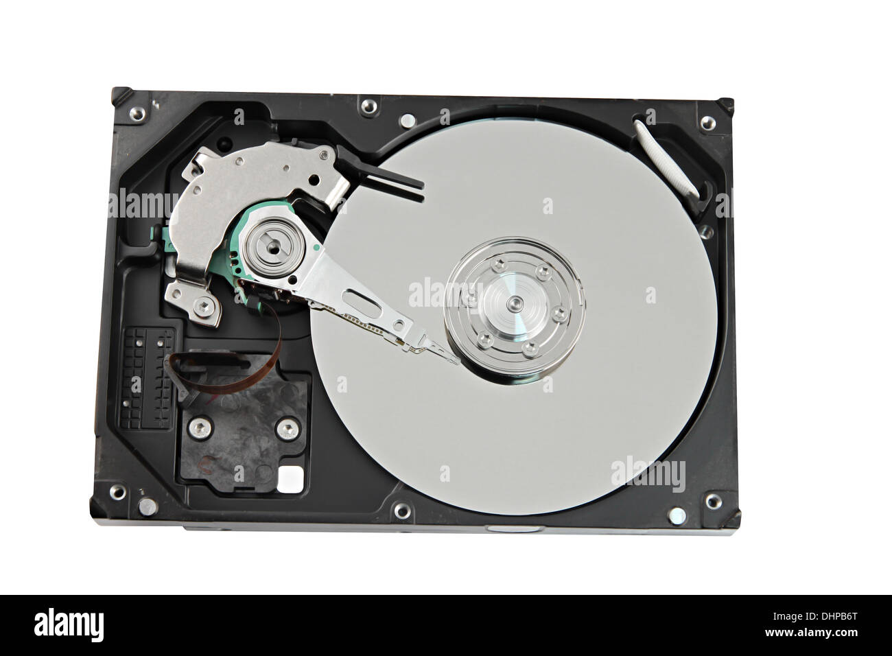The picture focus Hard drive on white background Stock Photo - Alamy