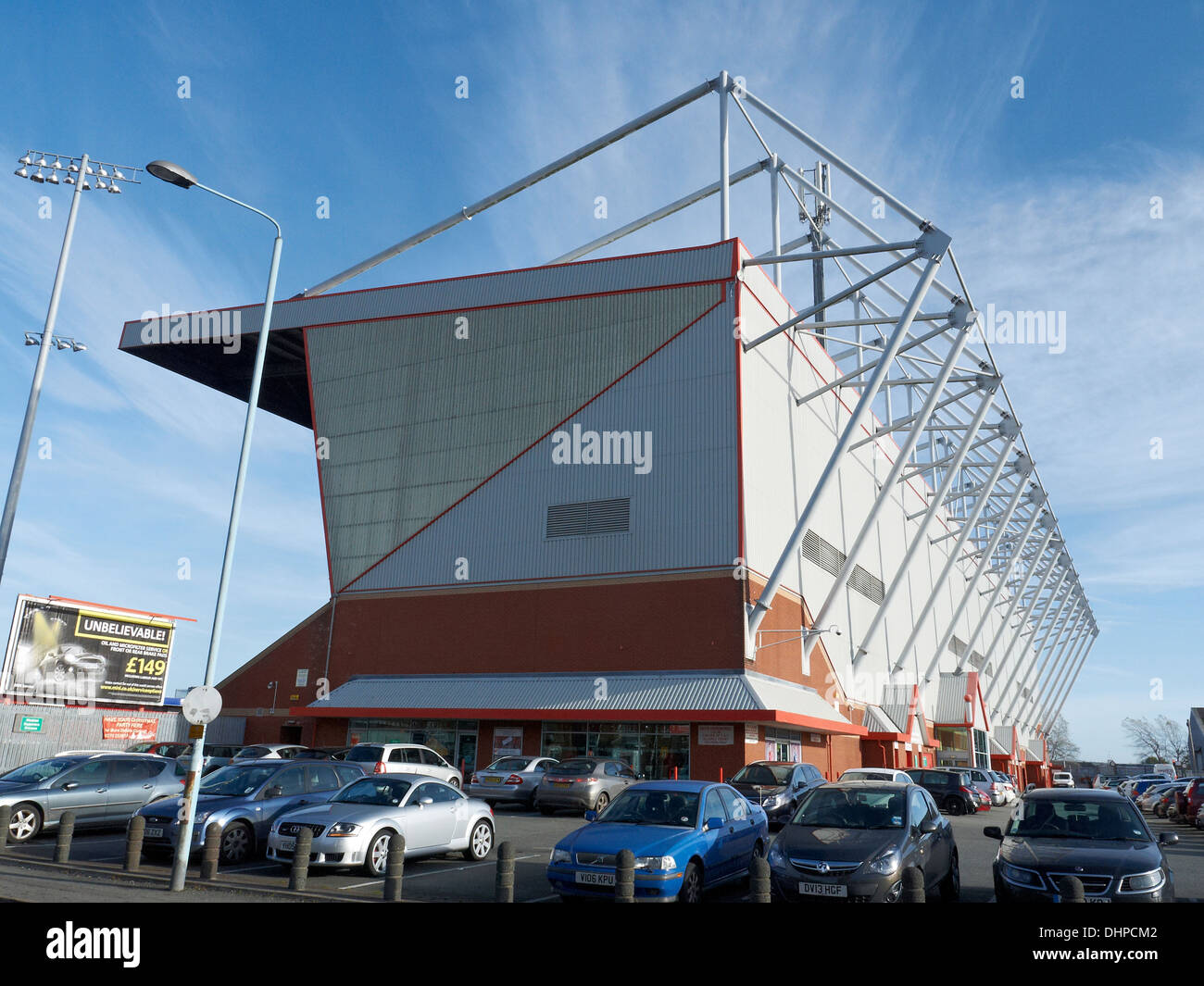 Crewe Alexandra football stadium, Crewe Cheshire UK Stock Photo - Alamy