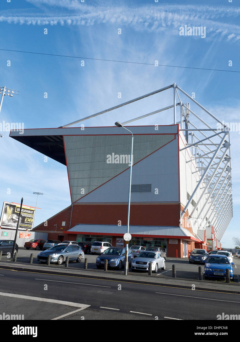 Crewe Alexandra football stadium, Crewe Cheshire UK Stock Photo - Alamy