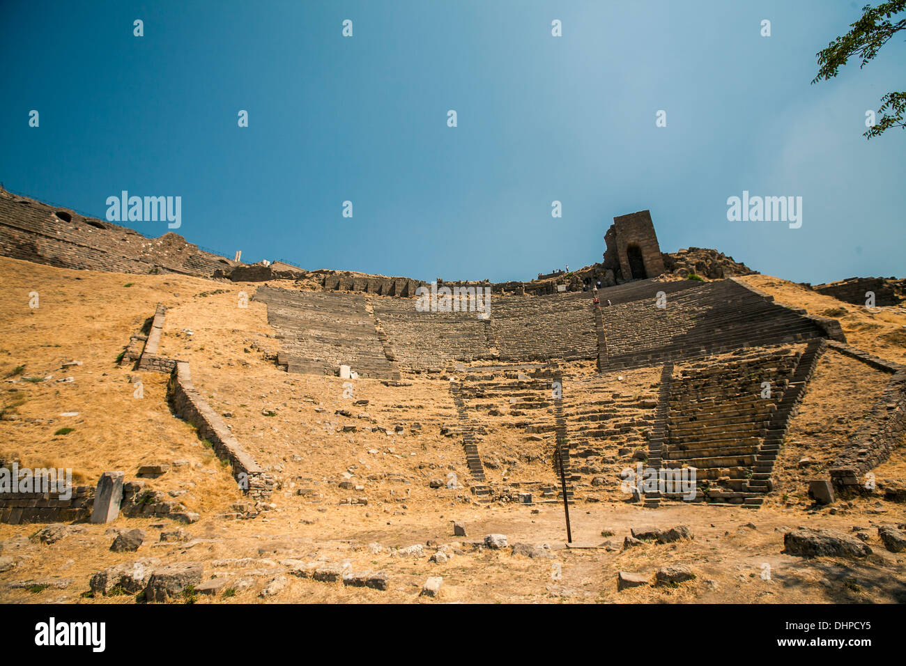 The Sanctuary of Trajan, Akropol, Bergama, Pergamo, Turkey Stock Photo ...