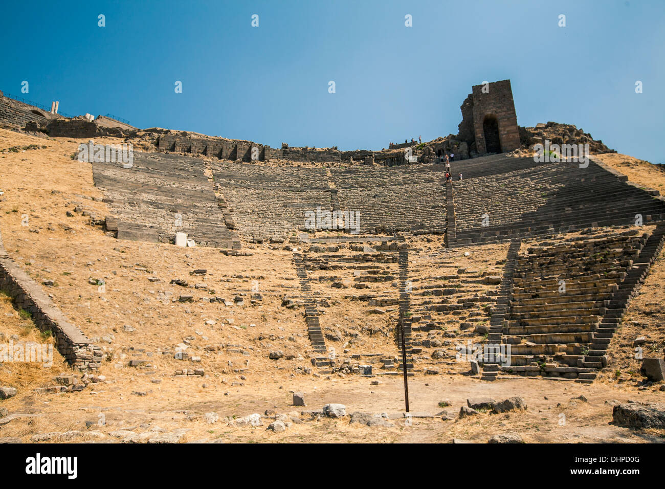 The Sanctuary of Trajan, Akropol, Bergama, Pergamo, Turkey Stock Photo ...
