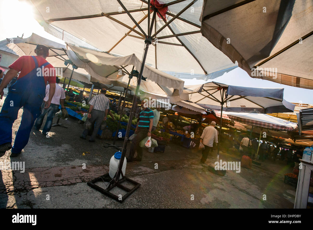 Market with local goods. Soma, Turkey 2013 Stock Photo - Alamy