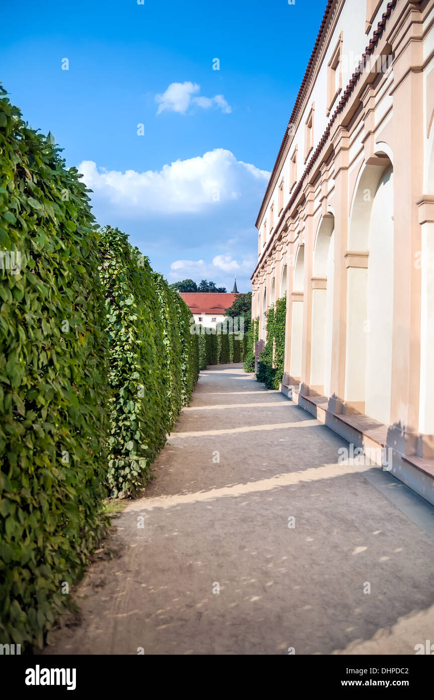 Bush passage in gardens of Wallenstein Palace, Prague Stock Photo - Alamy