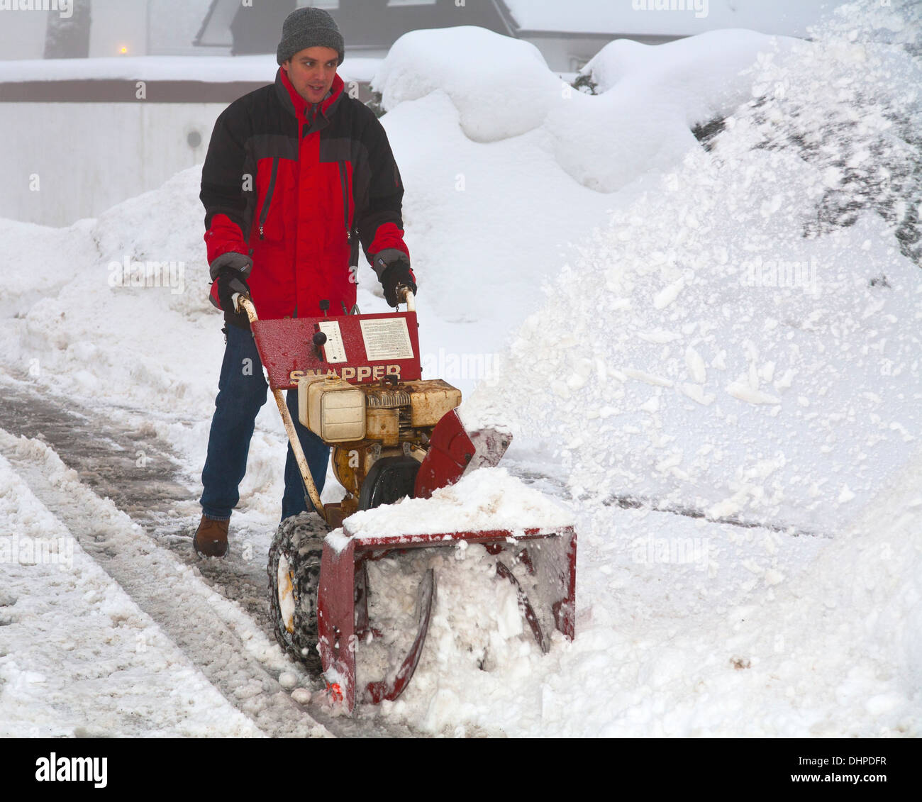 Man clearing street hi-res stock photography and images - Alamy