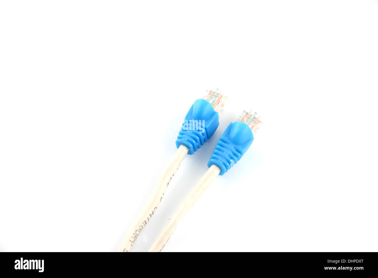 The Picture of Blue LAN Cables Stock Photo - Alamy
